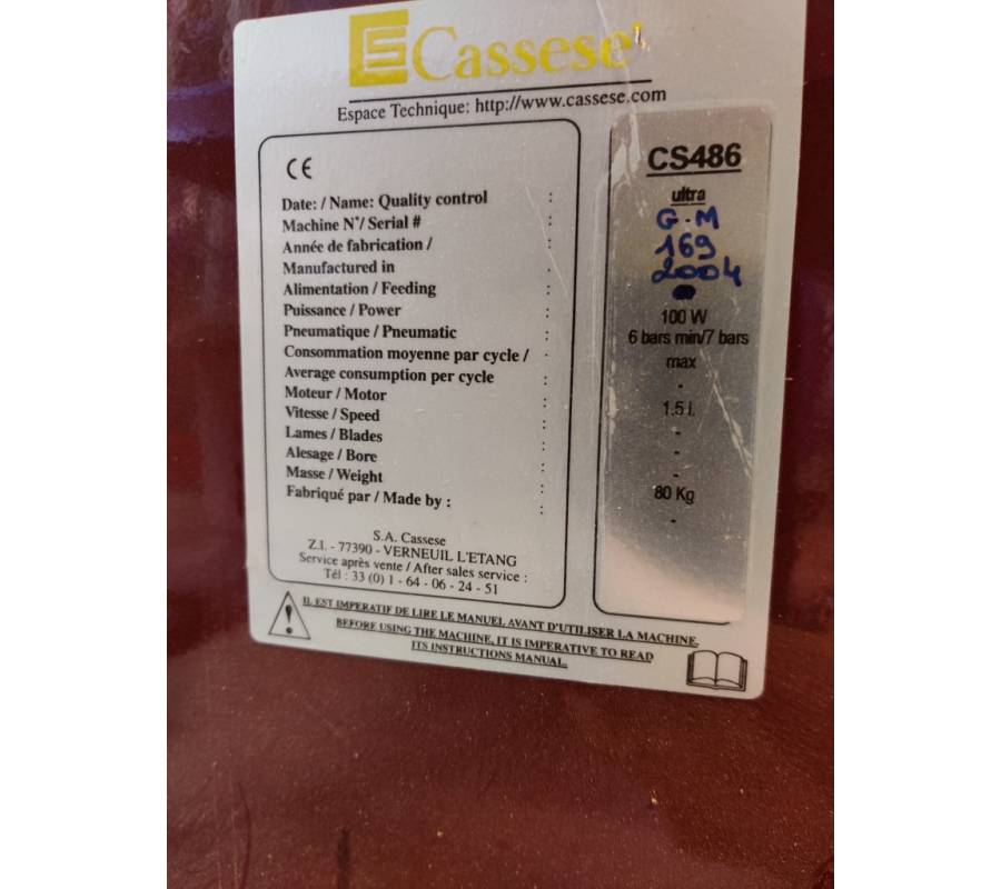 Assembleuse Cassese 486 ultra | Faillites.info